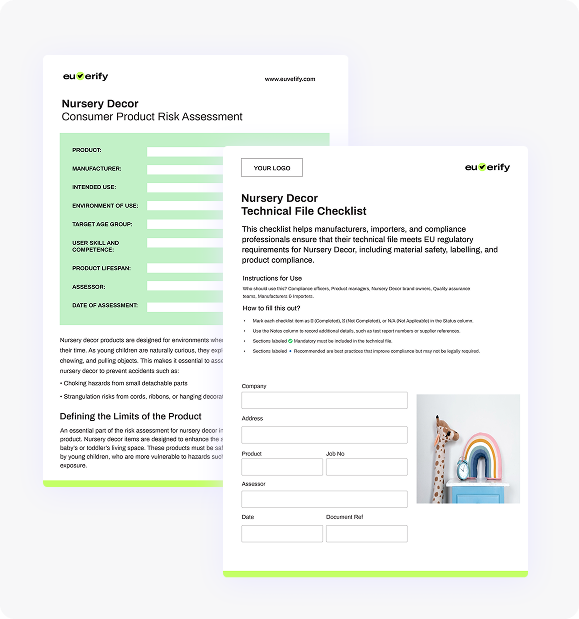 Nursery Decor Compliance EU & UK Safety Risk Assessment & Technical ...